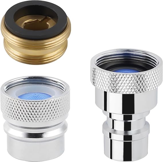 Portable Dishwasher Faucet Adapter 2PCS, Brass Kitchen Sink Faucet ...