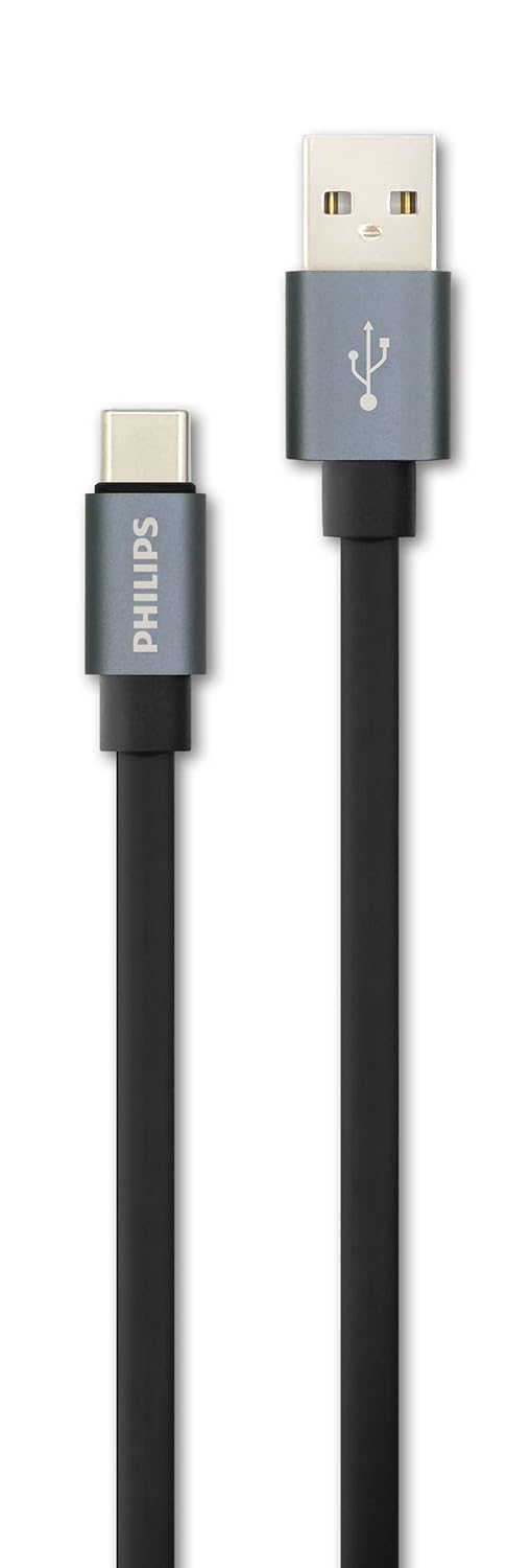Philips DLC2528F Type-C Cable - 4 Feet (1.2 Meters) - (Black) : Amazon ...