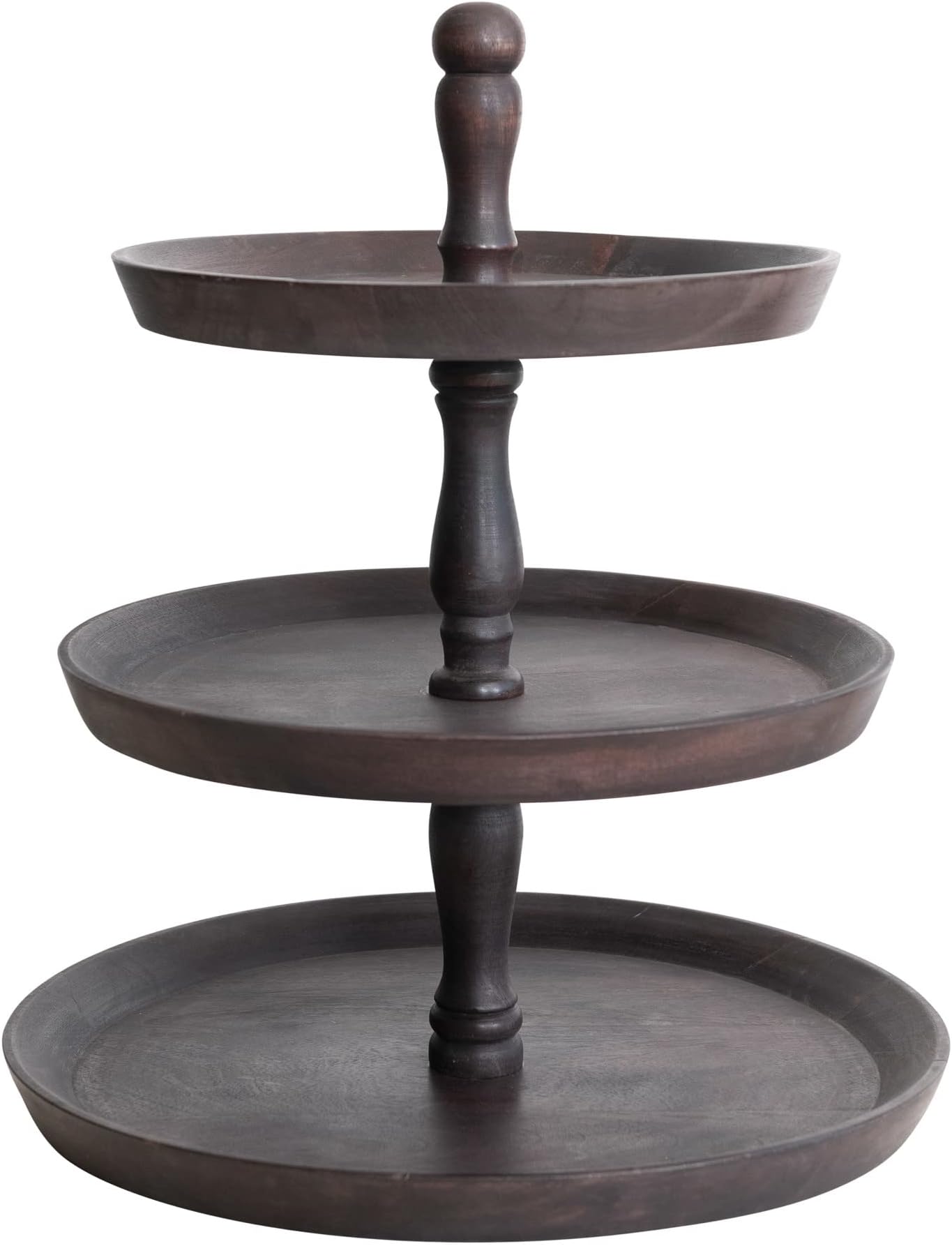 Amazon.com: Creative Co-op EC0193 3 Tier Tray Decorative Accents, Black ...