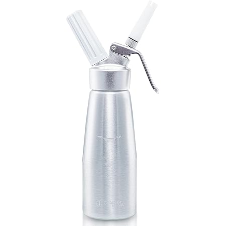 Amazon.com: Professional Whipped Cream Dispenser 1 Pint Aluminum Cream ...