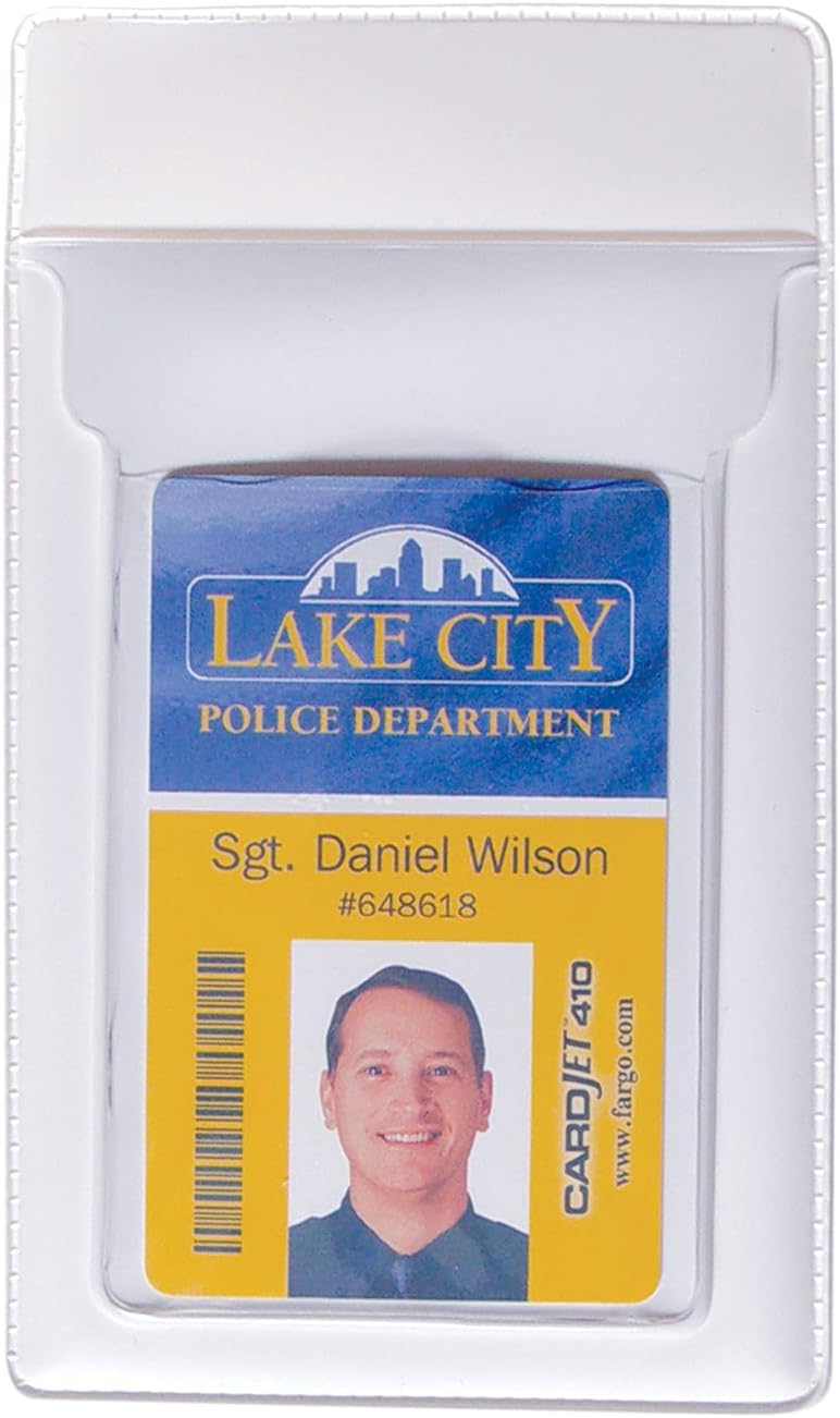 Amazon.com : Heavy Duty Pocket Protector with Vertical ID Badge Holder ...