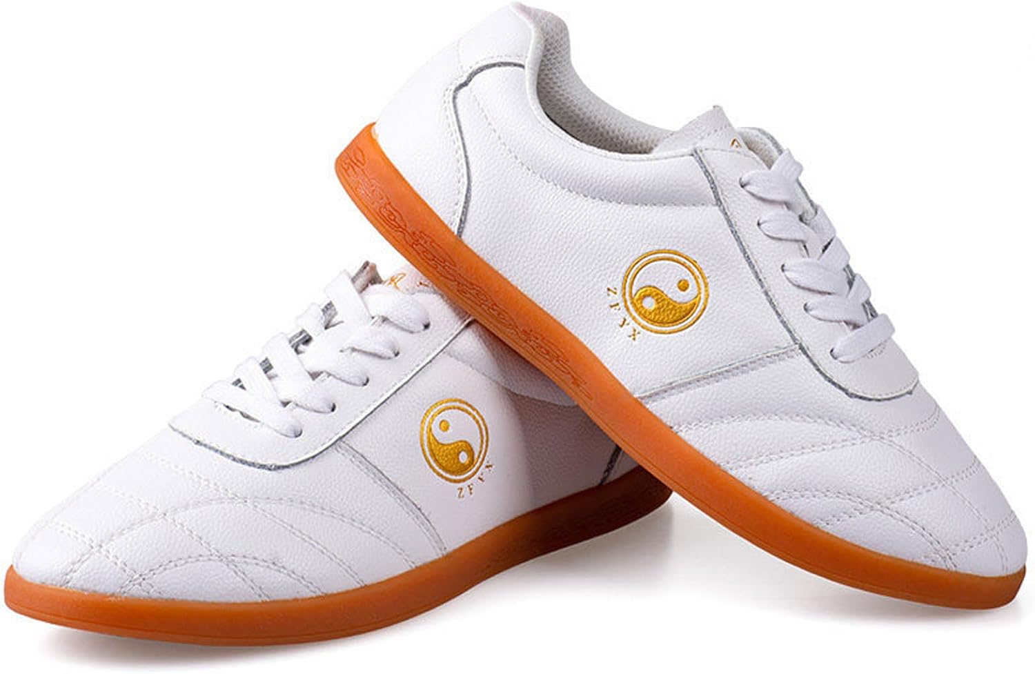 ForceRoute Taichi Shoes, Kung Fu Shoes, Leather Taekwondo Boxing Shoes ...