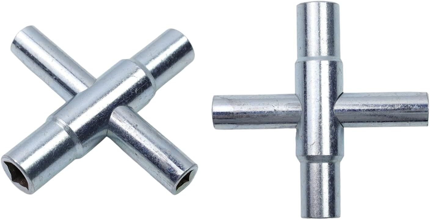 Pufguy 2 Pack 4 in 1 Sillcock Key 4 Way Sillcock Water Key Stainless ...