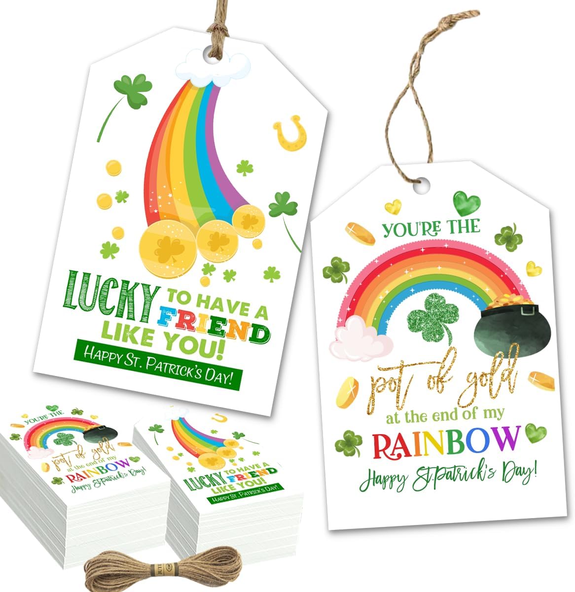 Amazon.com : St. Patricks Day Gift Tags-50Pcs Happy St. Patrick’s Day ...
