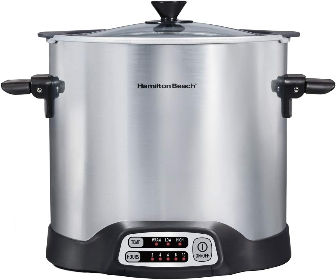 Hamilton Beach Sear & Cook Stockpot Slow Cooker, 10 Quart Capacity ...