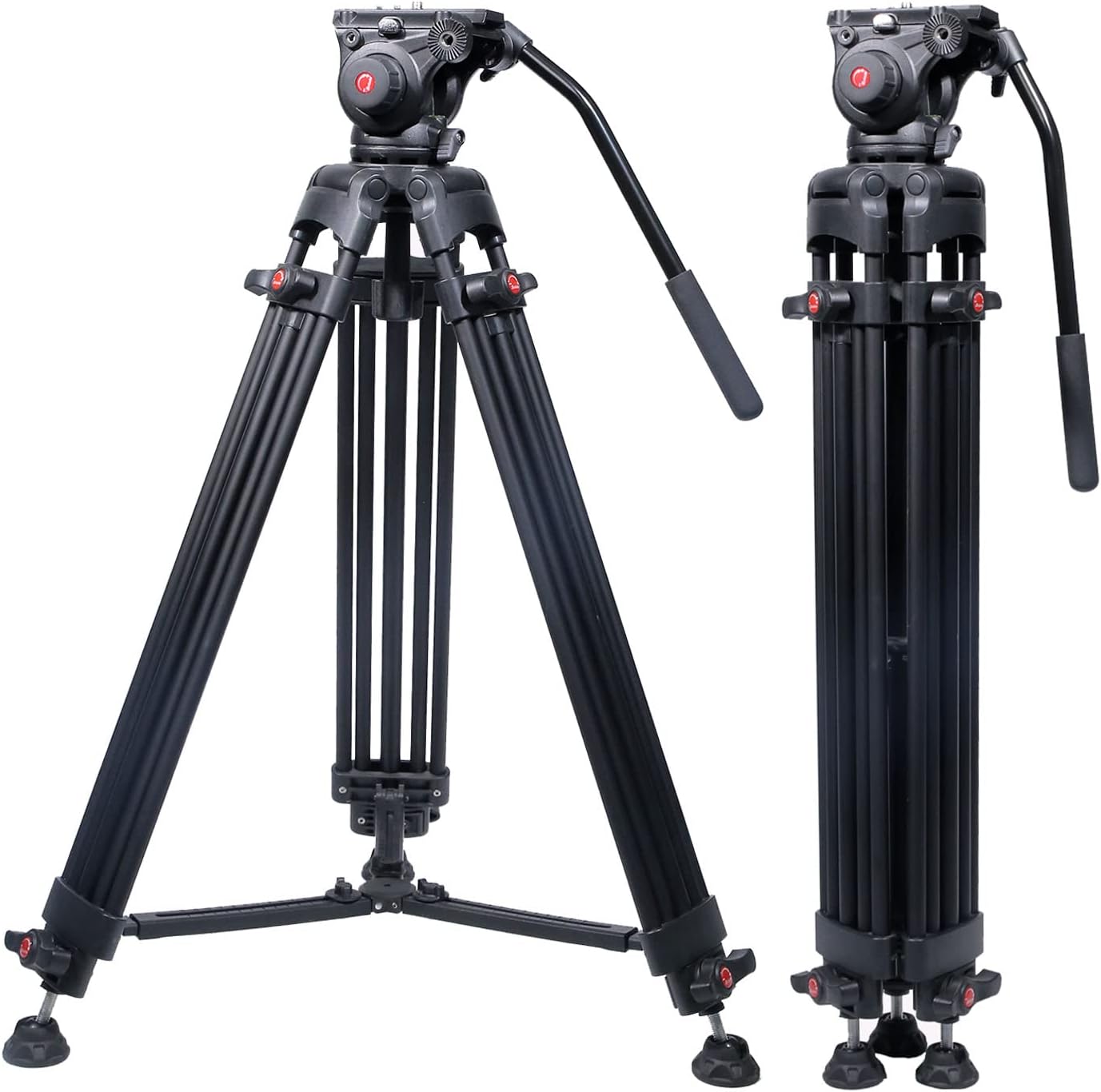 Amazon.com : Fluid Head Tripod, COMAN Video Camera Tripod Monopod ...