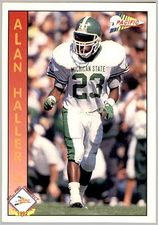 1992 Pacific #660 Alan Haller RC MICHIGAN STATE SPARTANS ROOKIE at ...