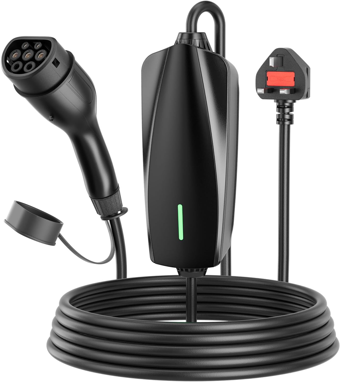 EVJUICION EV Charger Cable Type 2 To 3 Pin Plug 6M,13A,3.3KW,Electric ...