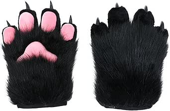 Amazon.com: YXCFEWD Halloween Furry Paws Costume for Women, Men, Kids ...
