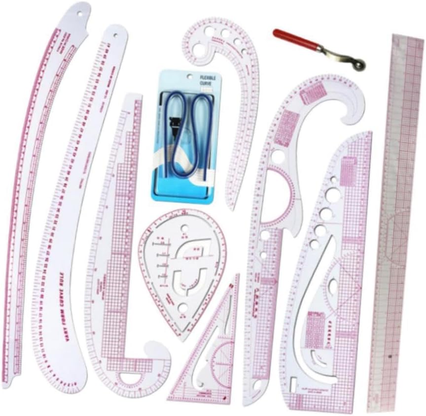 Amazon.com: Tachiuwa Dress Makers Ruler Style Sew French Curve Ruler ...