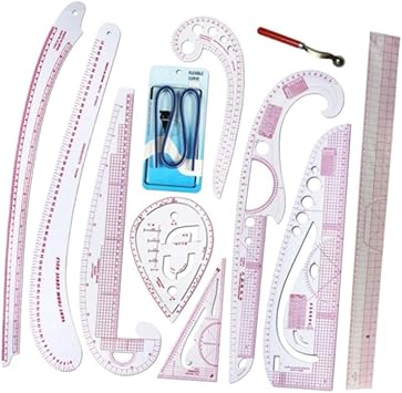 Amazon.com: Tachiuwa Dress Makers Ruler Style Sew French Curve Ruler ...