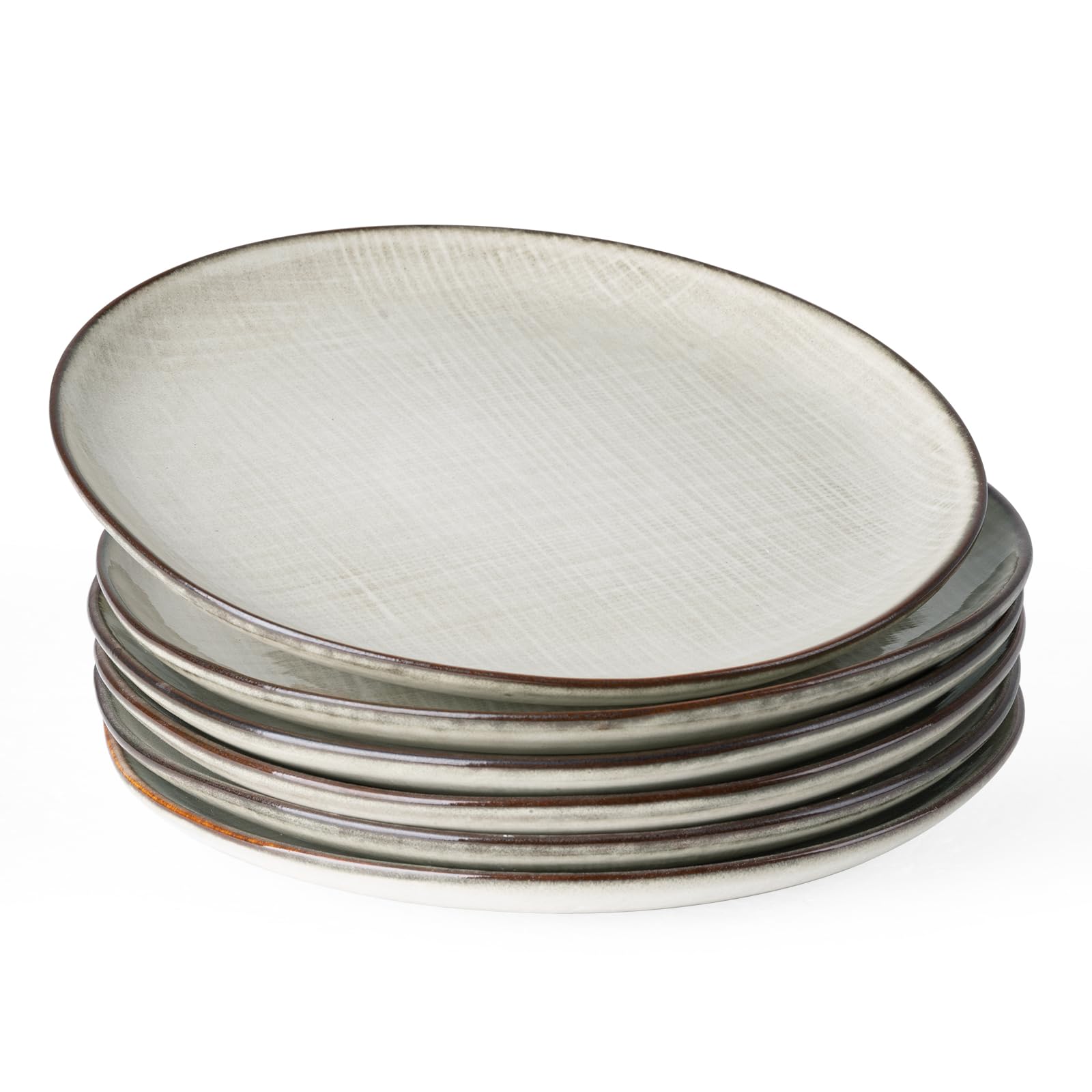 Amazon.com | famiware Moonlight Dinner Plates Set of 6, 10.5 Inch ...