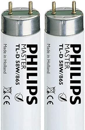 Philips T8 Fluorescent Tube 58W 865-150cm (G13) 6500K SAD (Pack of 2 ...
