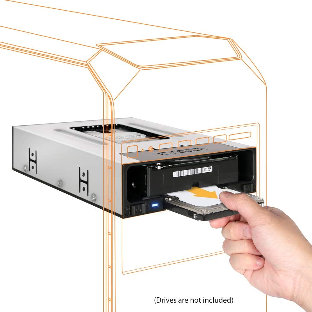 ICY DOCK Tray-Less 2.5" and 3.5" SATA SSD/HDD Docking Enclosure for ...