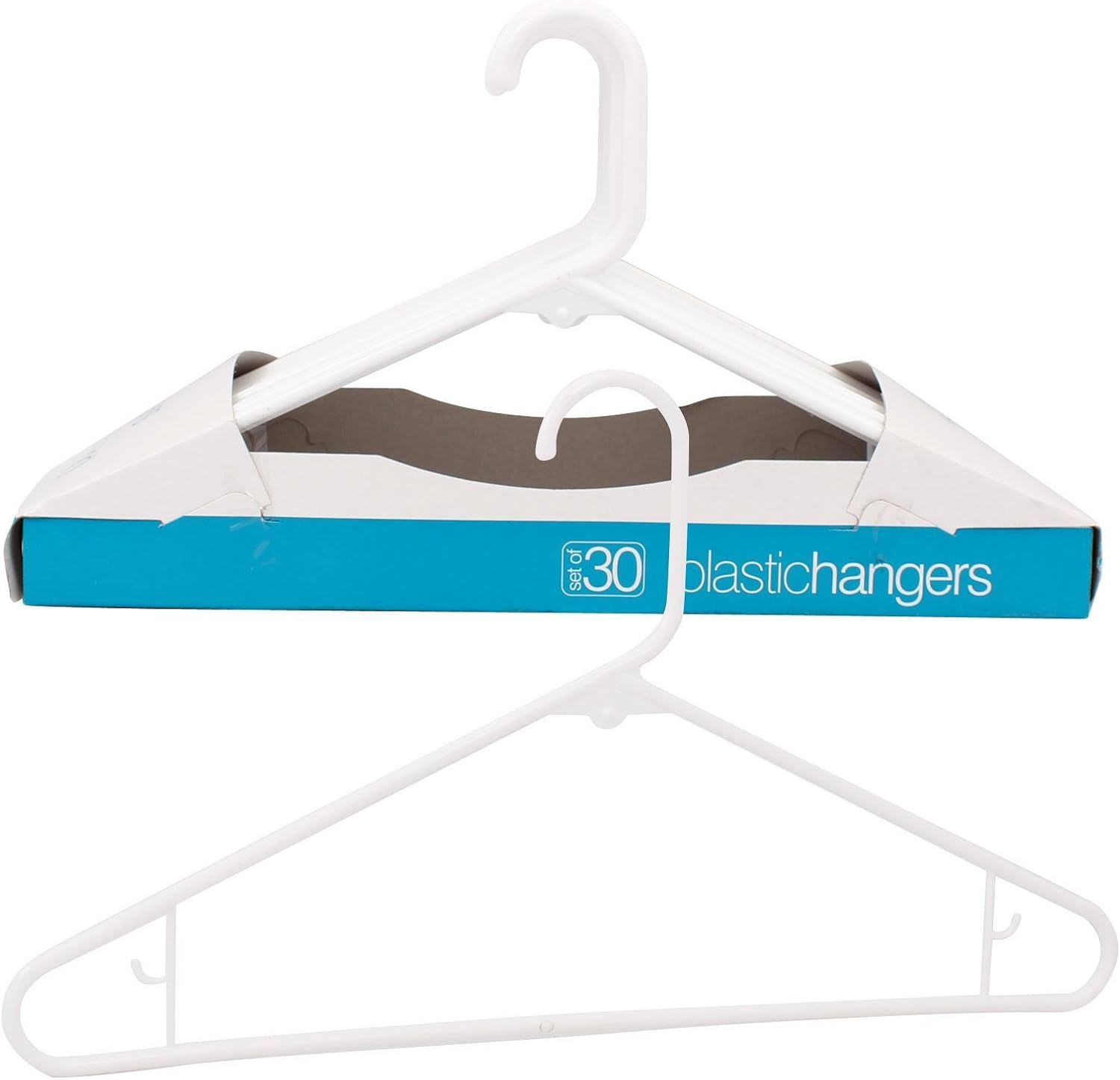 Amazon.com: Merrick Plastic Clothing Hangers, Set of 30 : Home & Kitchen