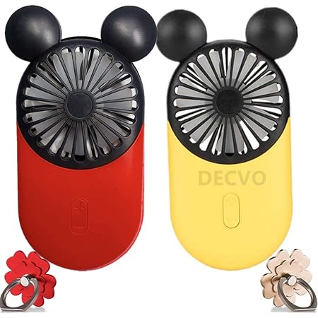 Amazon.com: DecoLife Cute Personal Mini Fan, Handheld & Portable USB ...