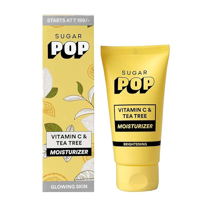 SUGAR POP Vitamin C & Tea Tree Moisturizer - Infused with Rosehip Oil ...