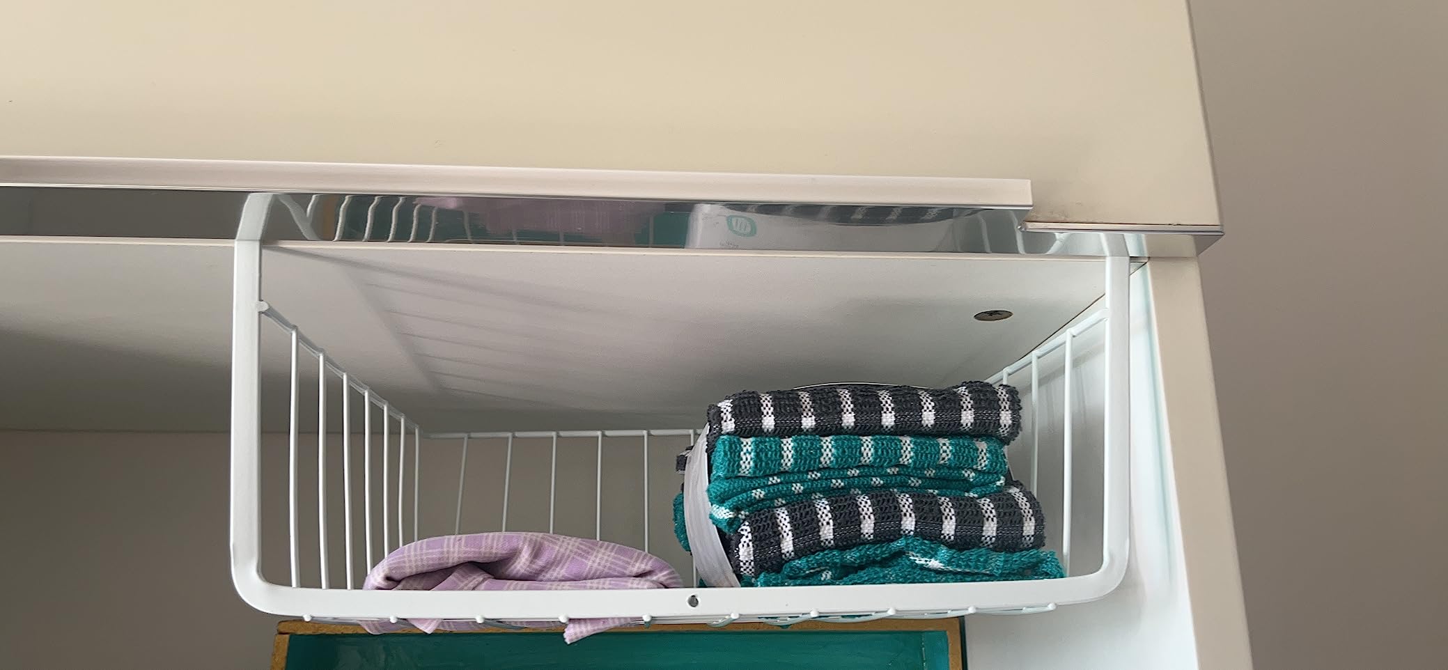 Wolpin Shelf Basket Multifunctional Storage Basket Kitchen Bathroom ...