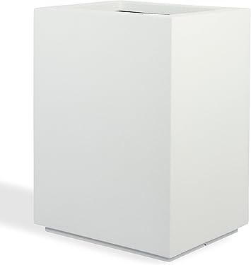 Amazon.com : PolyStone Cozumel Tall Column Outdoor Planter, 23" L x 18 ...