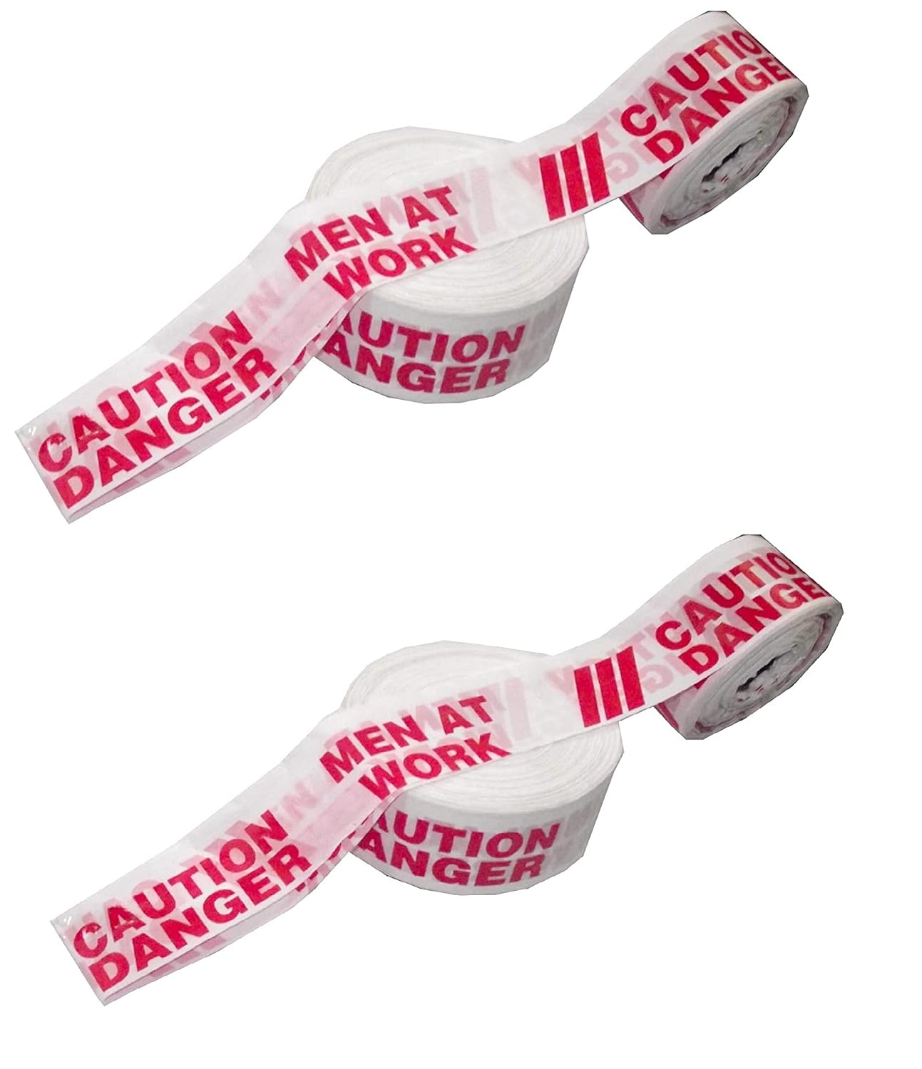 K T I® Caution Barricading Tape Warning Tape Roll Pack of 2 Red and ...