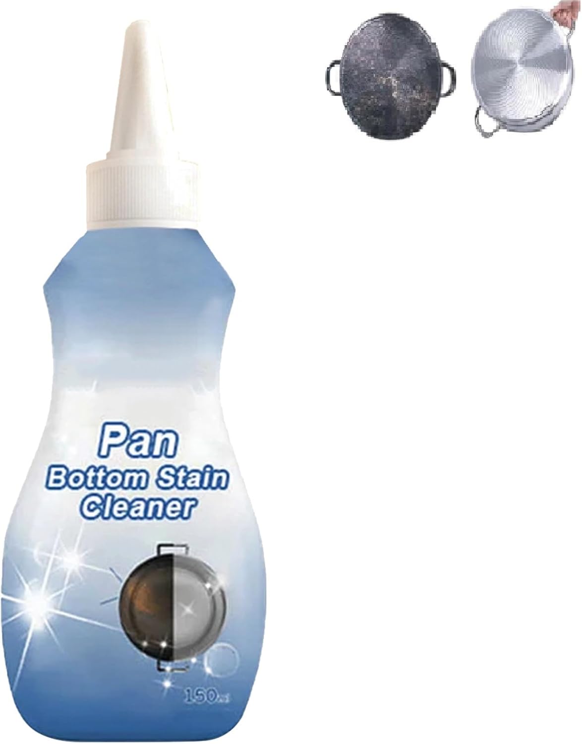 Pan Bottom Stain Cleaner,Gel Cleaner for Cookware Bottom,Pot Cleaner ...