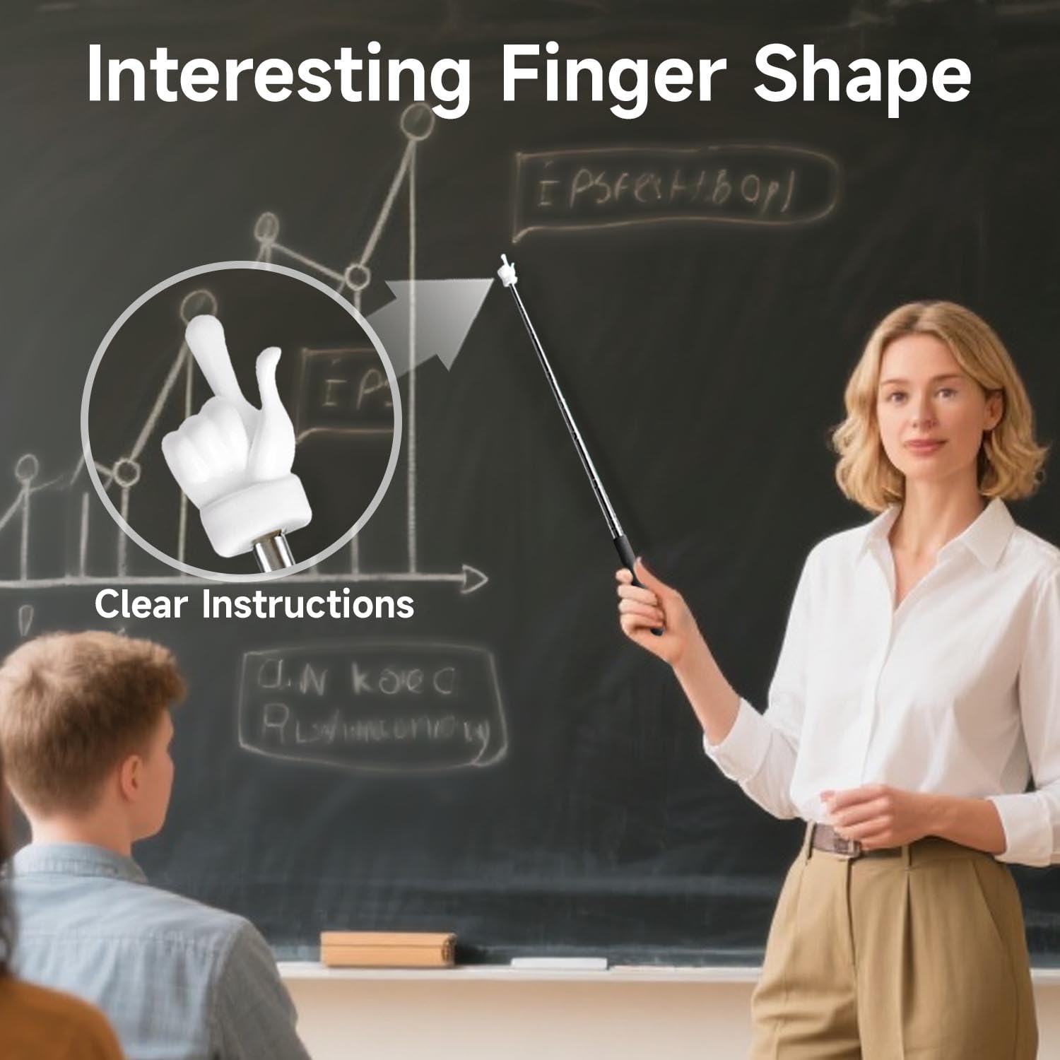 Snapklik.com : VOVIGGOL 2Pcs Telescopic Teachers Pointer, Extendable ...