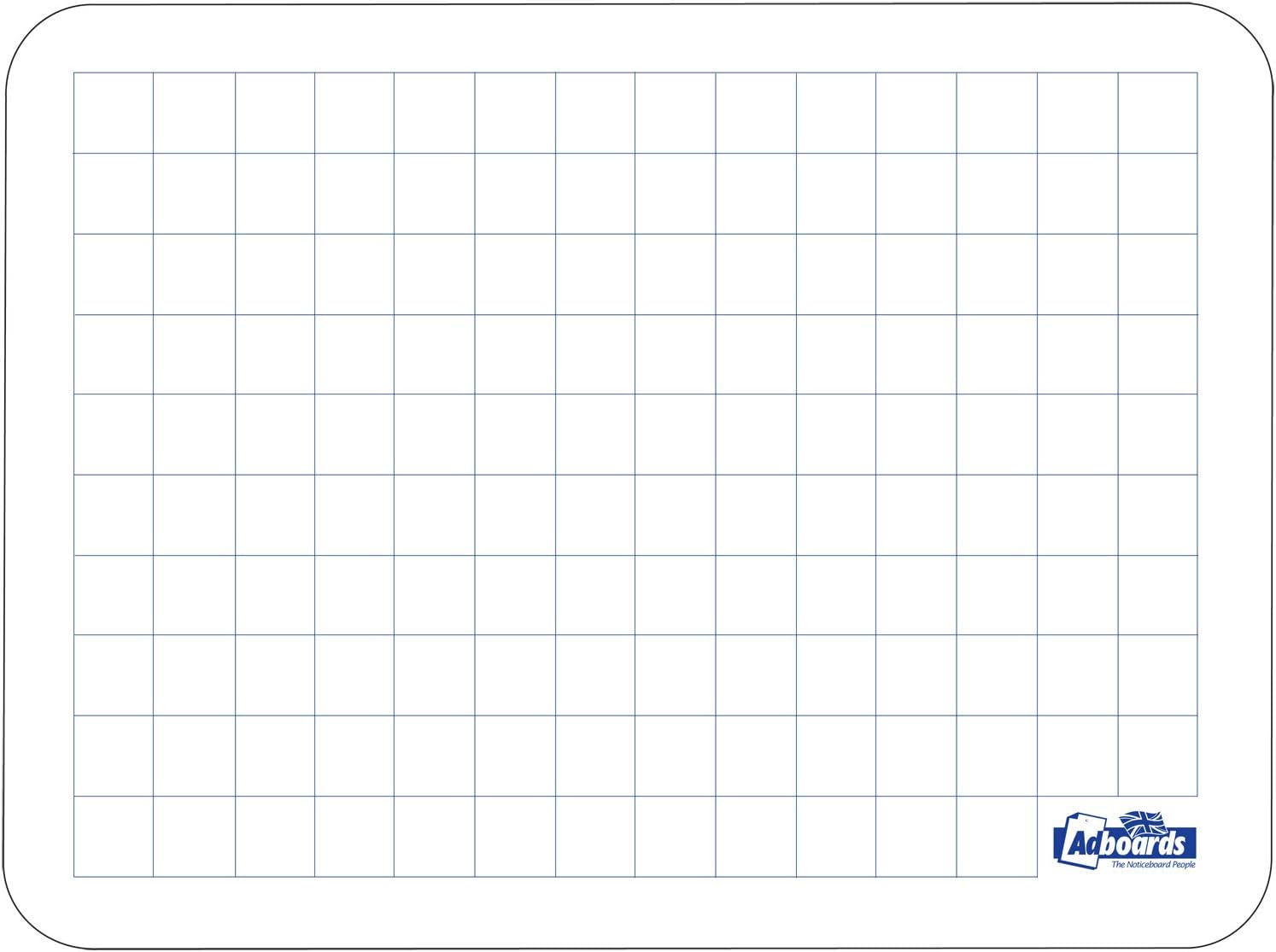 Magnetic Grid Whiteboard, Dry Erase Graph Board, Laminated Coordinate ...