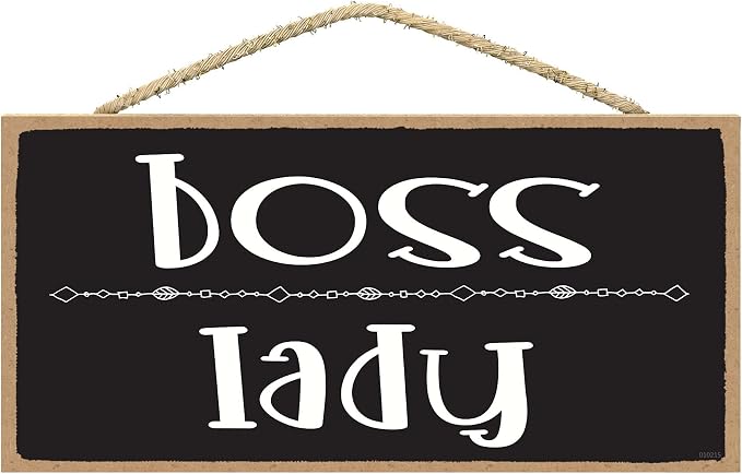 Amazon.com: Boss Lady Sign - Boss Lady Office Decor - Funny Office ...