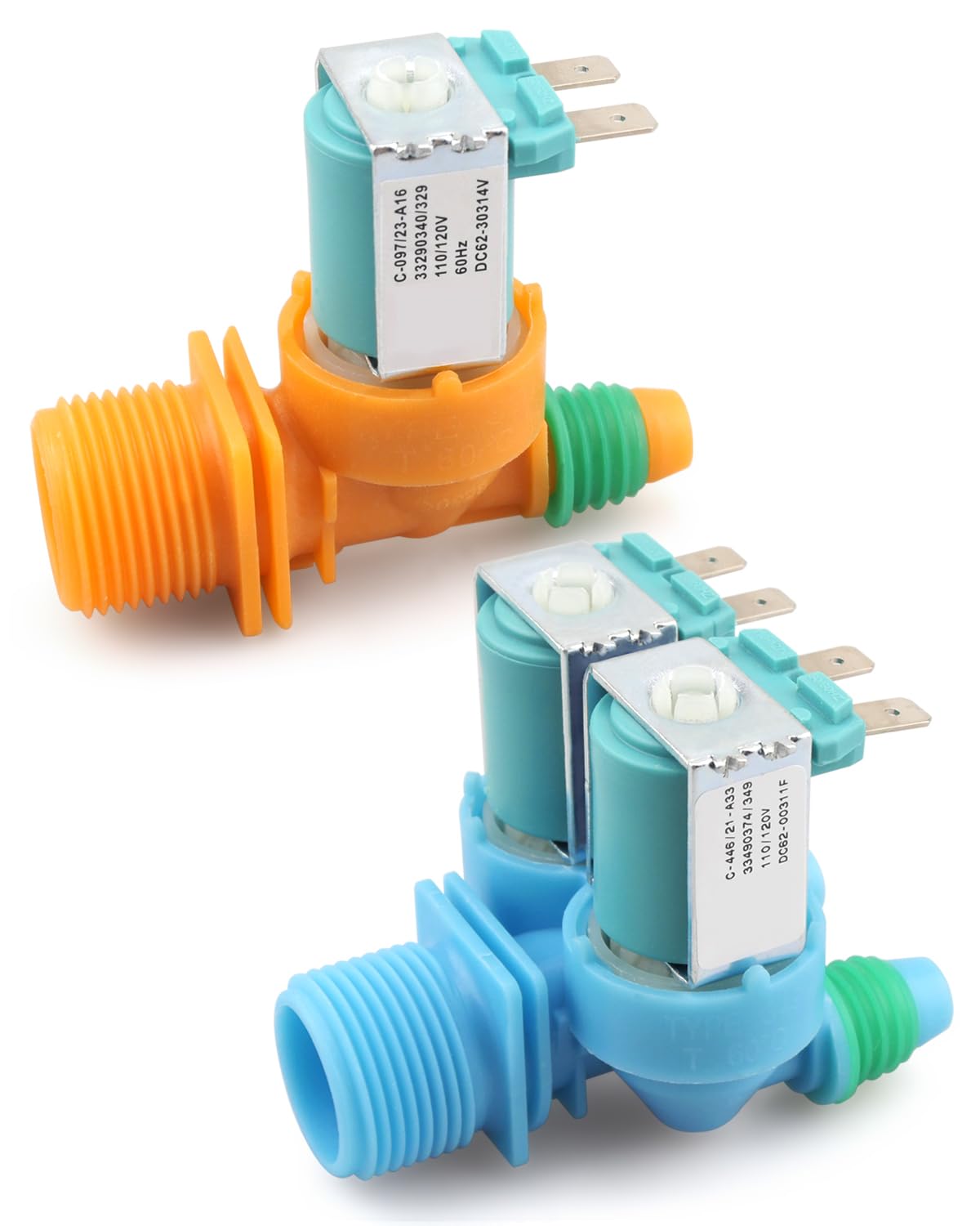 Amazon.com: Inlet Valve Washer Cold & Hot Water Inlet Valve Fit for ...