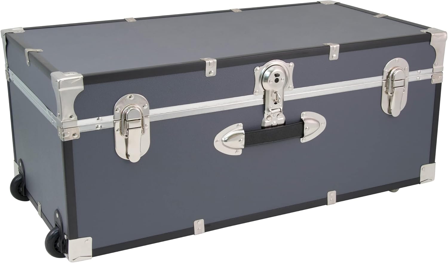 Amazon.com: Trunks 30" Wood, Plastic and Metal Trunk with Wheels & Lock ...