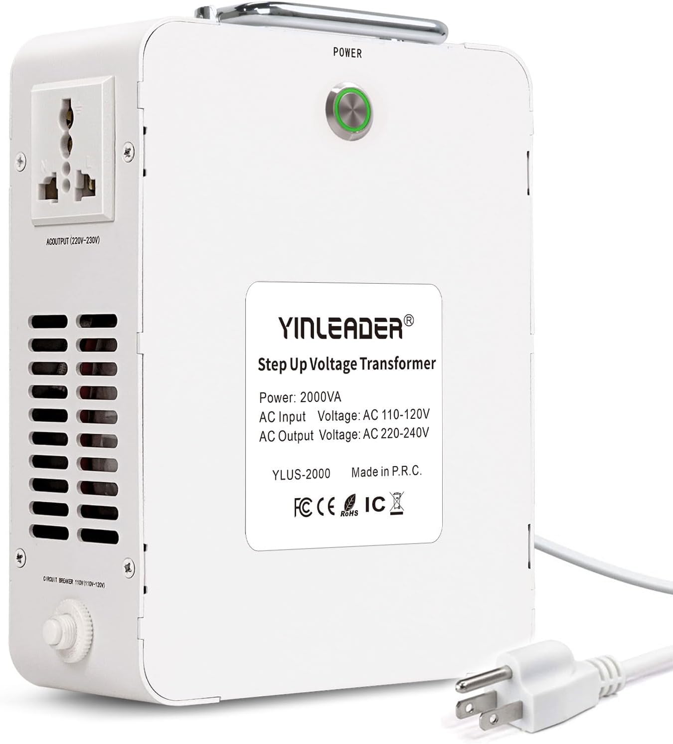 Amazon.com: lljgkot 110V to 220V Step Up & Down Power Voltage Converter ...