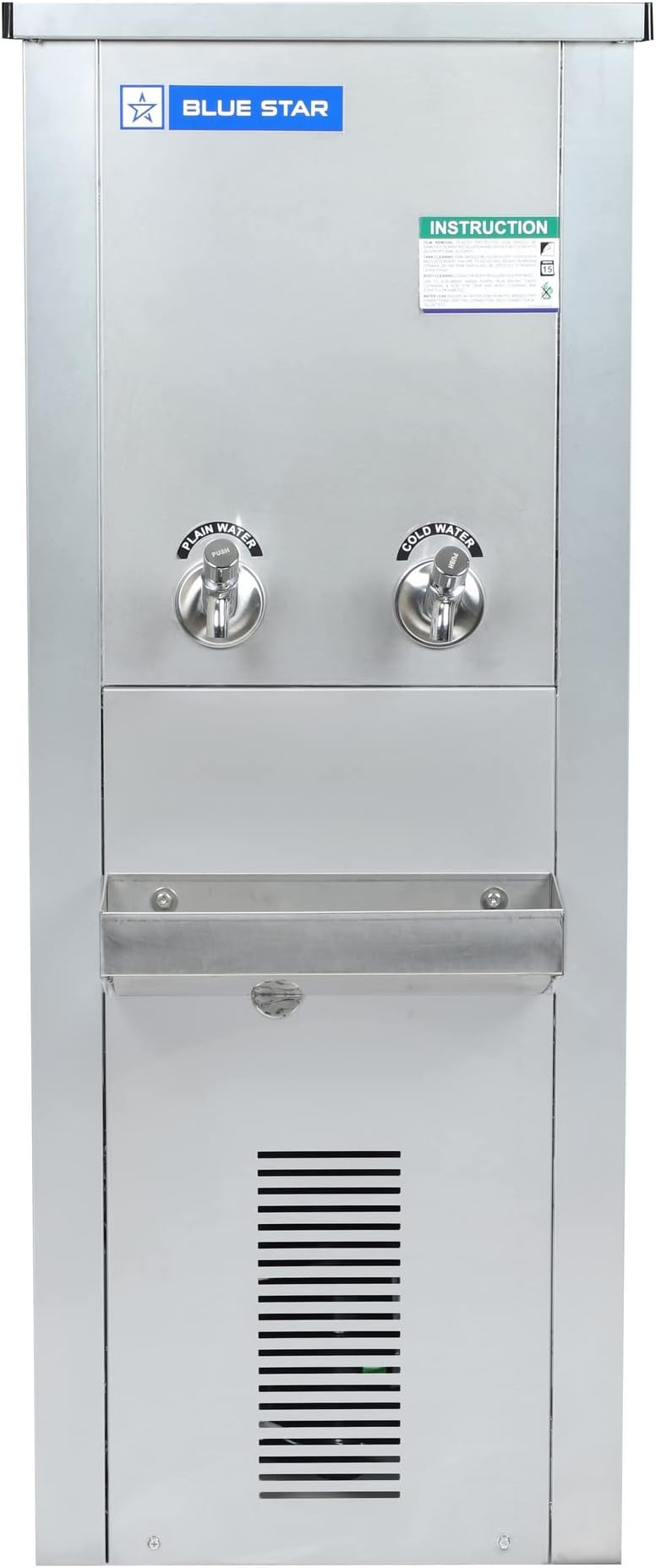 Blue Star 20 Liter Stainless Steel Plain&Cold Water Cooler Model Pc240 ...