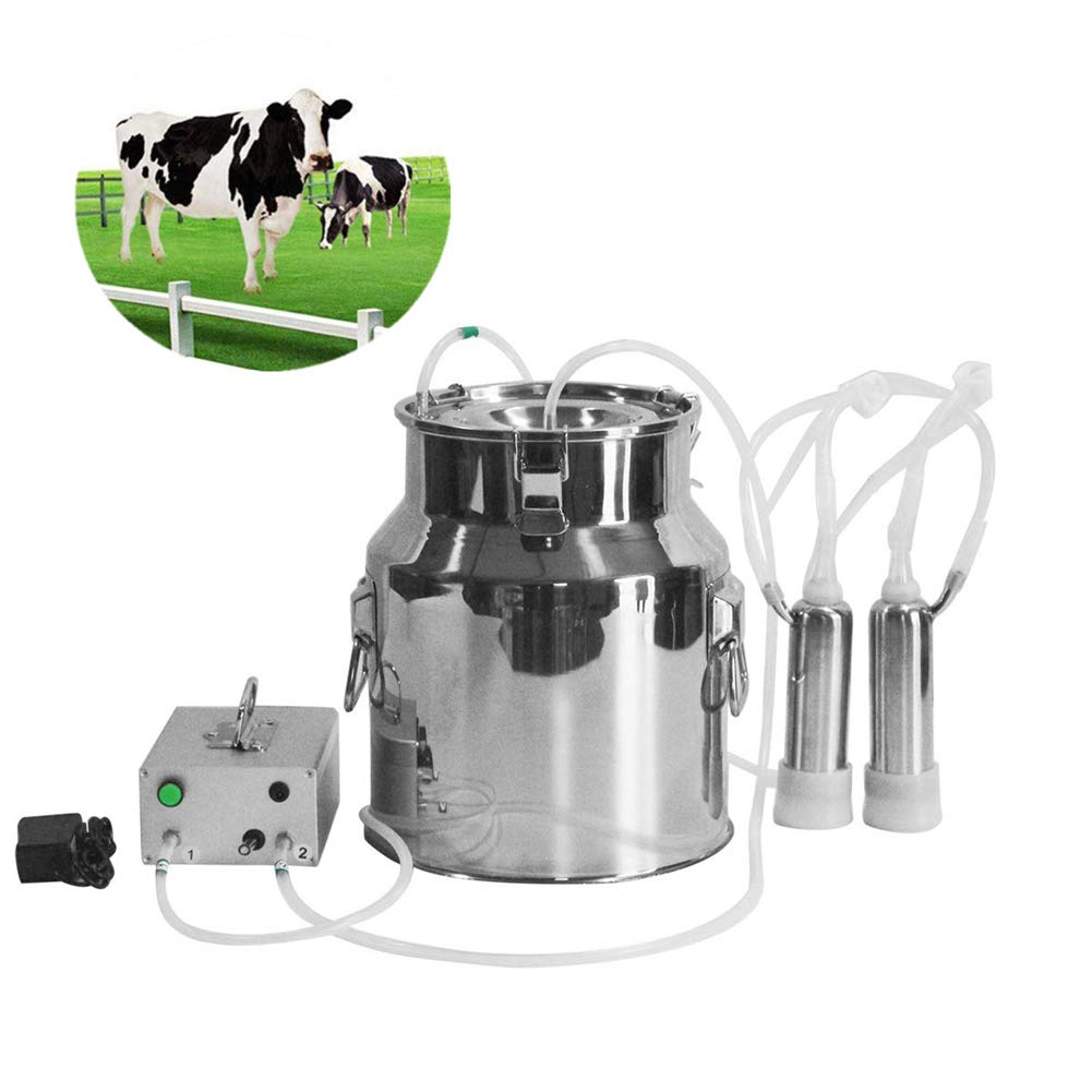 Bin Electric Cows Sheeps Milking Machine 14l Vacuum Pulse Pulsating ...