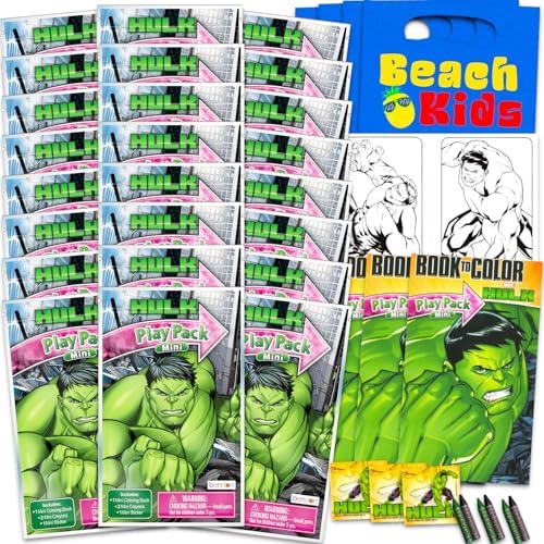 Amazon.com: Marvel Incredible Hulk Mini Party Favors Set for Kids ...