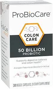 ProBioCare Colon Care Probiotic 50 Billion Supports Digestive Balance ...