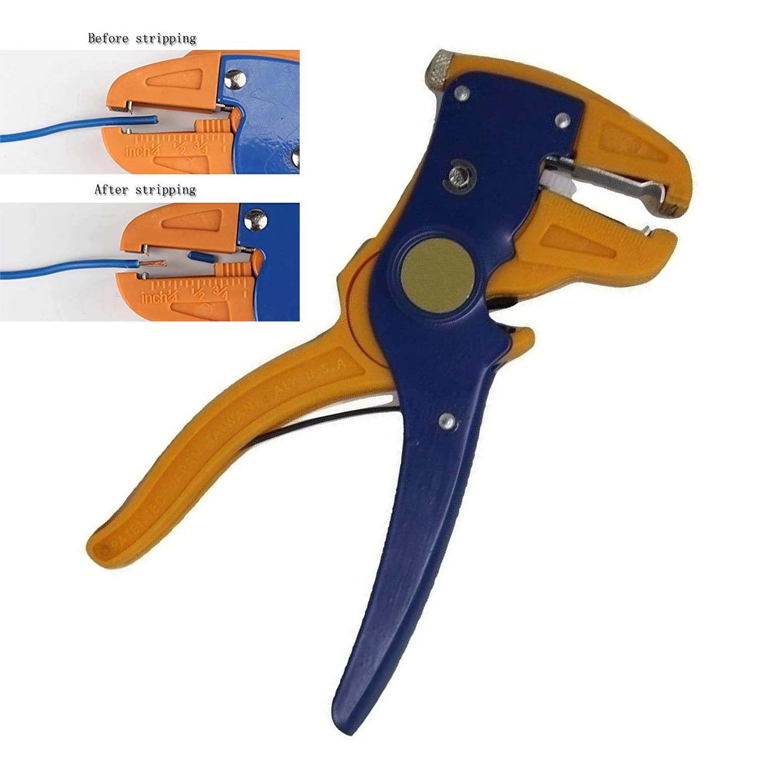 Adjustable Automatic Cable Wire Stripper With Cutter Nose Bolt Clippers ...