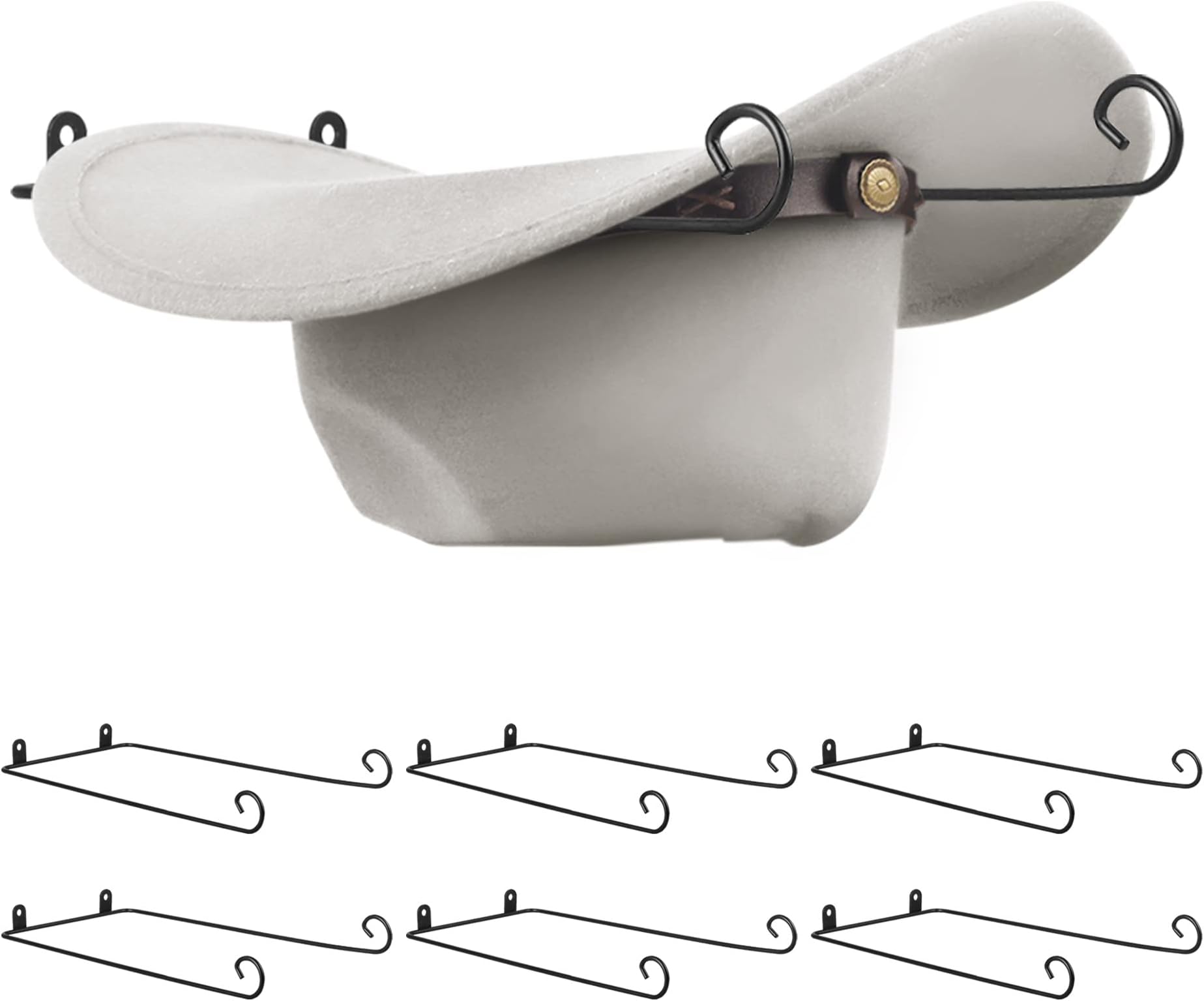 Amazon.com: Cowboy Hat Rack for Wall - 5 Pieces Cowboy Hat Holder for ...