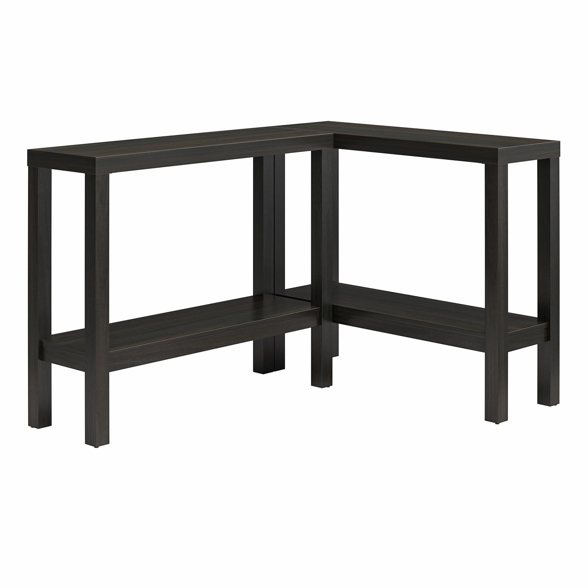 Ameriwood Home Parsons Wrap-Around Sofa Accent Tables Bundle-Set of Two ...