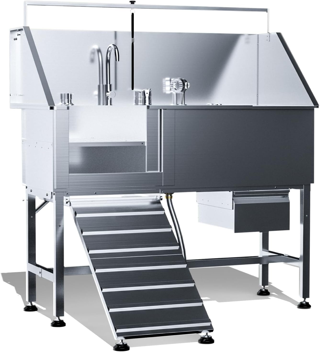 Amazon.com: DYTREND Professional 56" Dog Washing Station, 304 Stainless ...