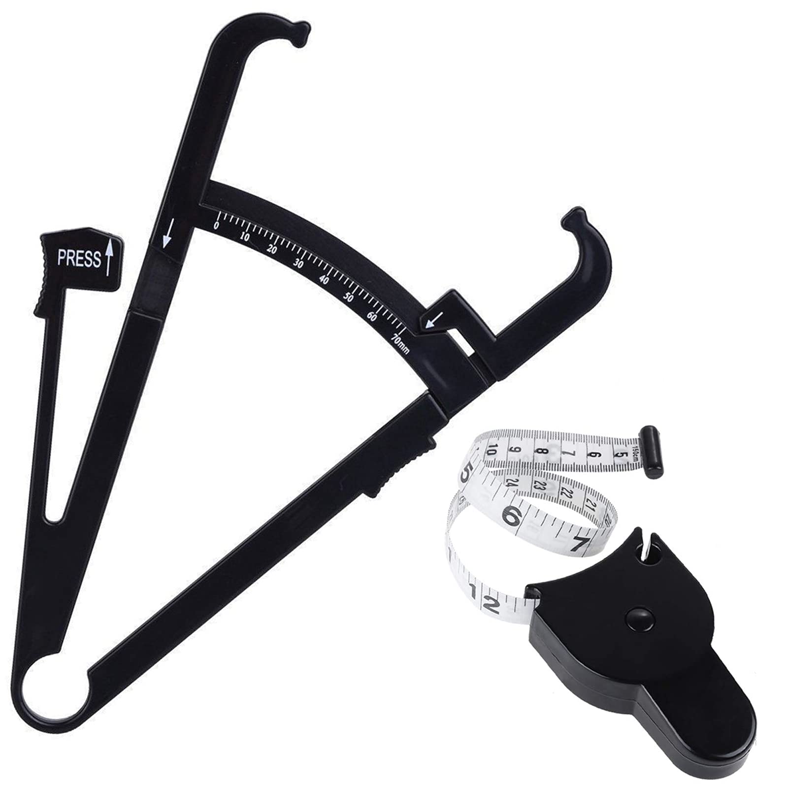 Buy Body Caliper And Body Measuring Tape 2 In 1 Skinfold Calipers For buy-body-caliper-and-body-measuring-tape-2-in-1-skinfold-calipers-for