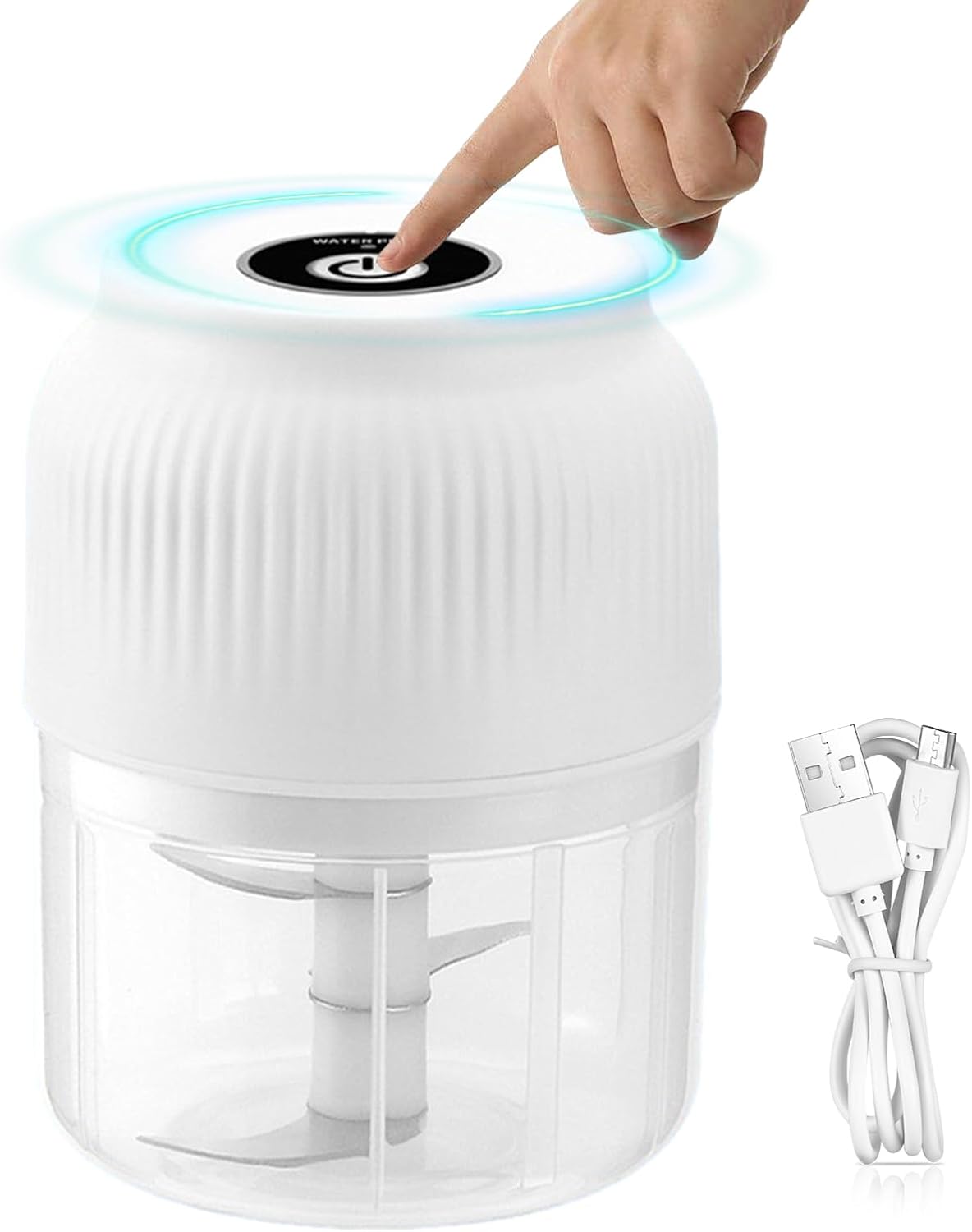 Amazon.co.jp: FLXSO Garlic Chopper, Electric Garlic Press Crusher ...