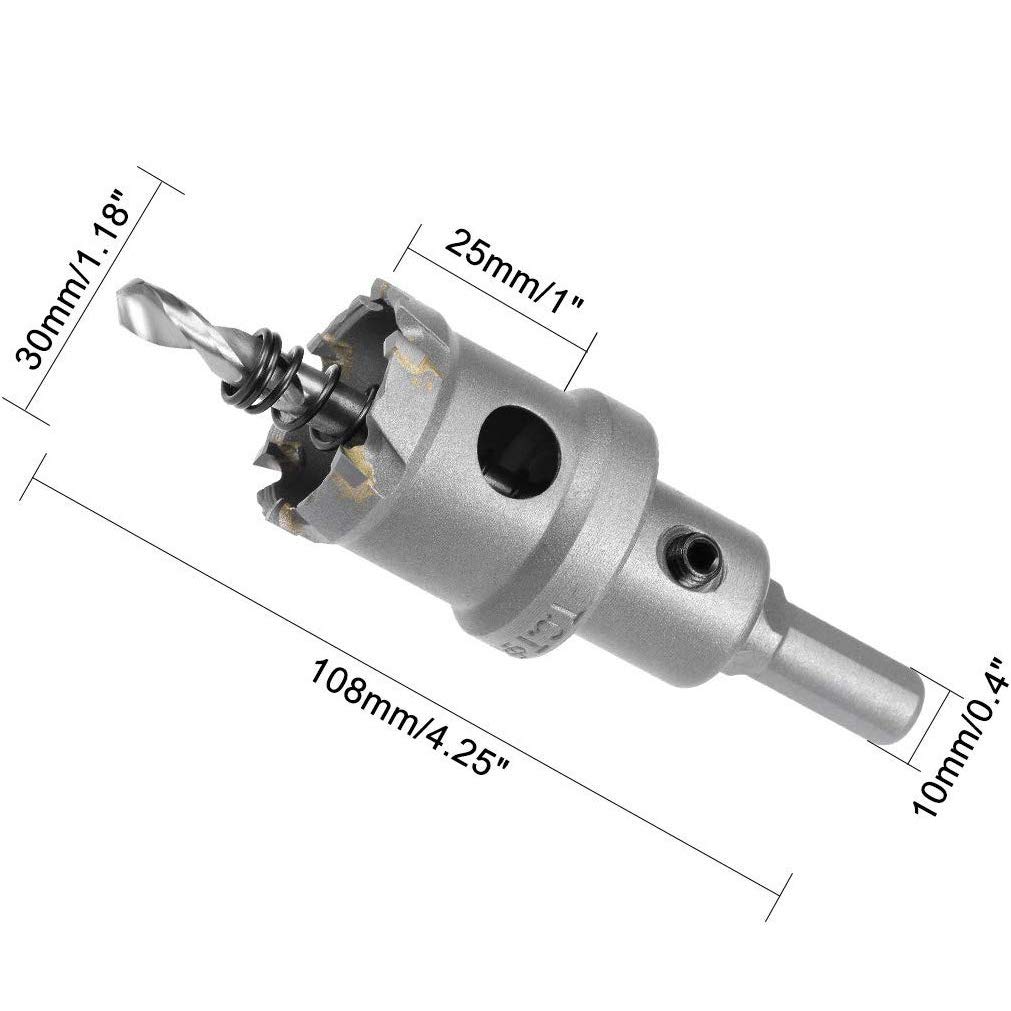 30mm TCT Hole Saw, 1-3/16” Cutting Diameter Tungsten Carbide Tipped ...