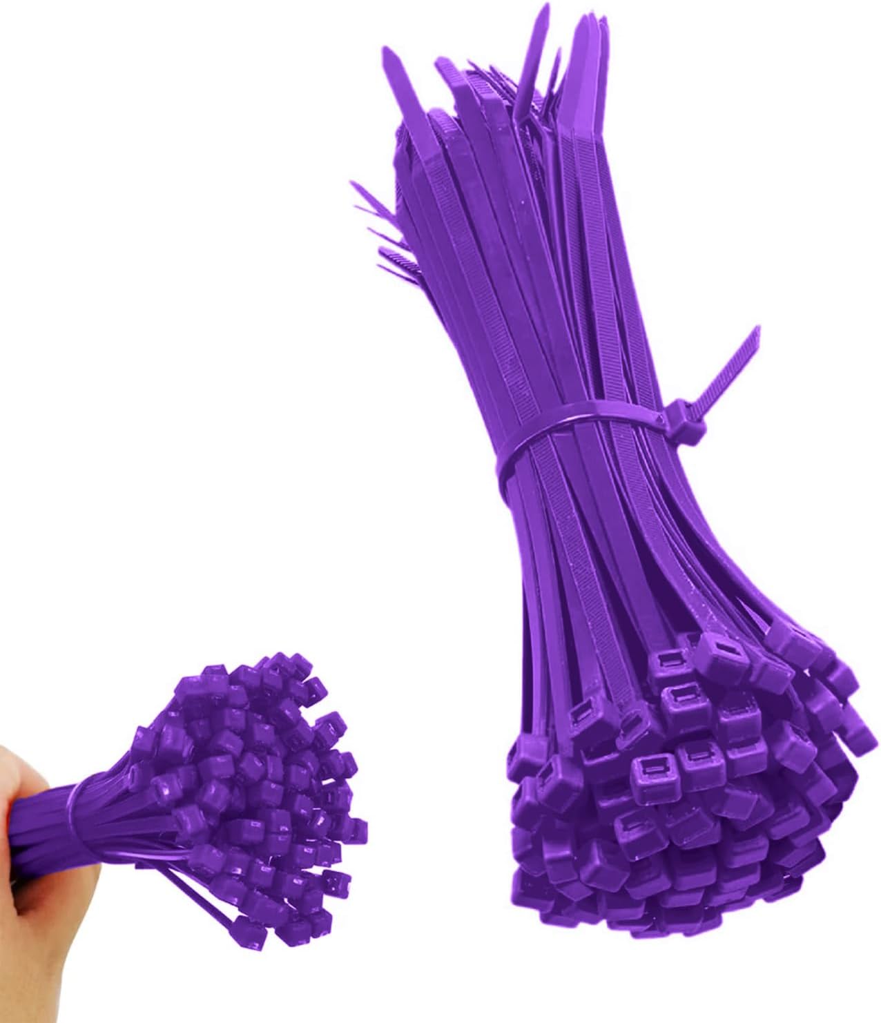 Amazon.com: JHXTZ Zip Ties, 100pcs Purple Zip Ties 8 Inch, Plastic Ties Small Zipties Cable Tie ...