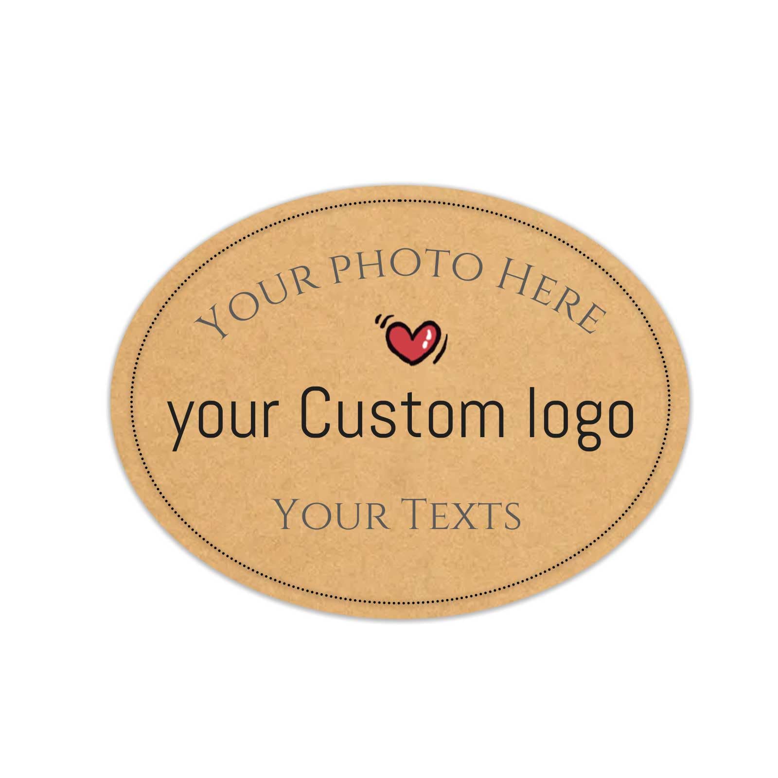 Amazon.com: 100pcs Personalized Stickers Labels Custom Business Logo ...