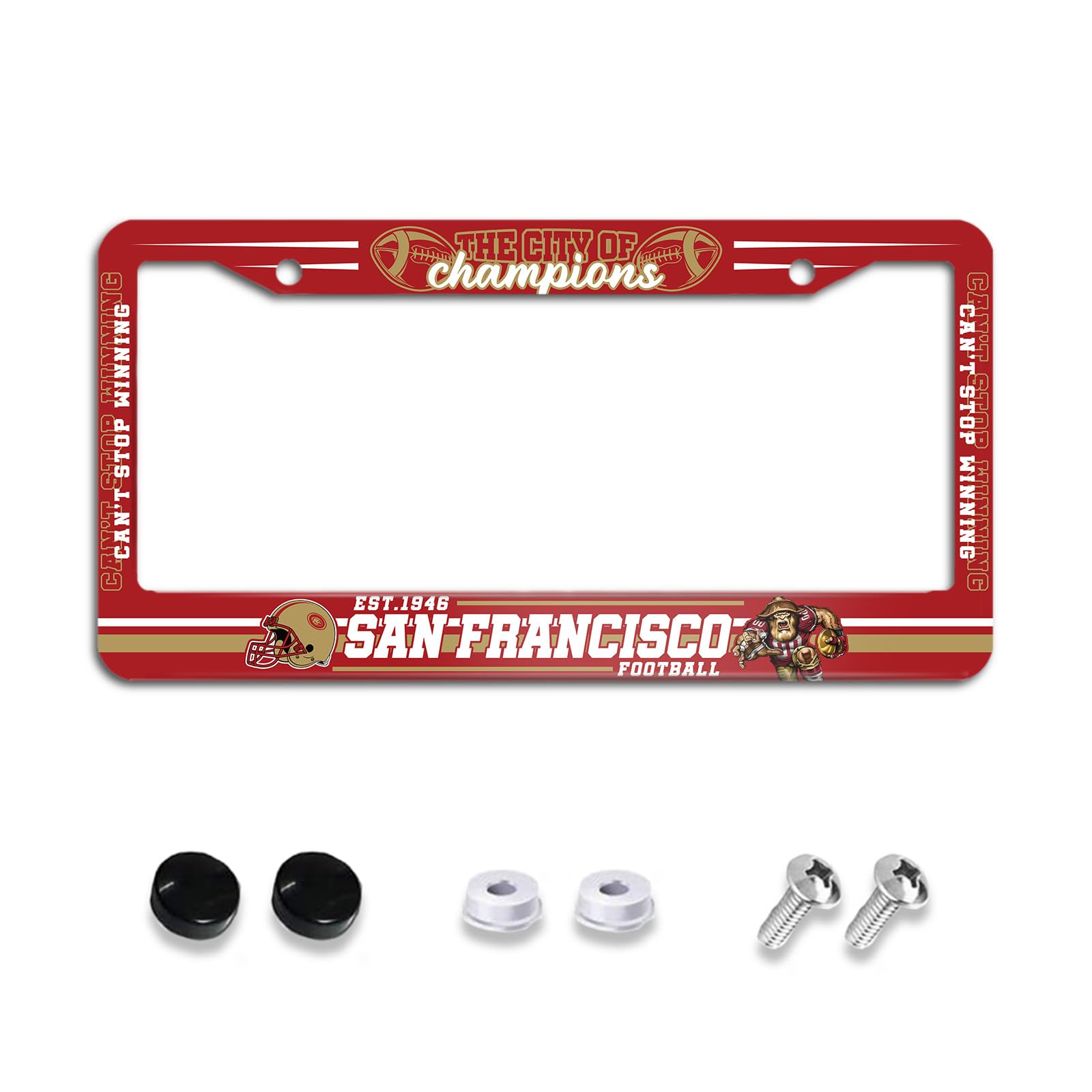 Amazon.com: Team Colors License Plate Frame 12" x 6", Universal ...