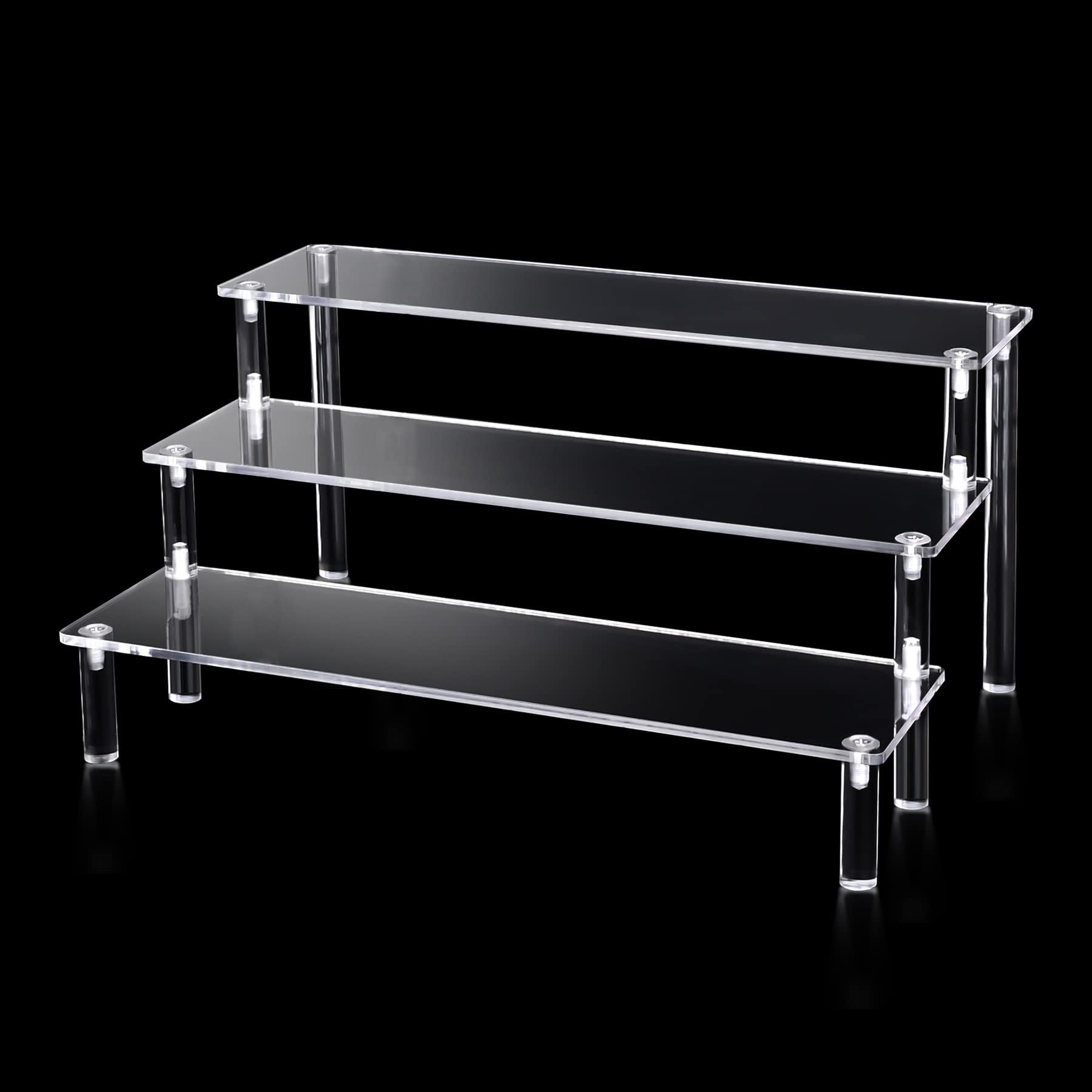 Sarmeley Acrylic Display Stand 3 Tier Acrylic Display Risers Display ...