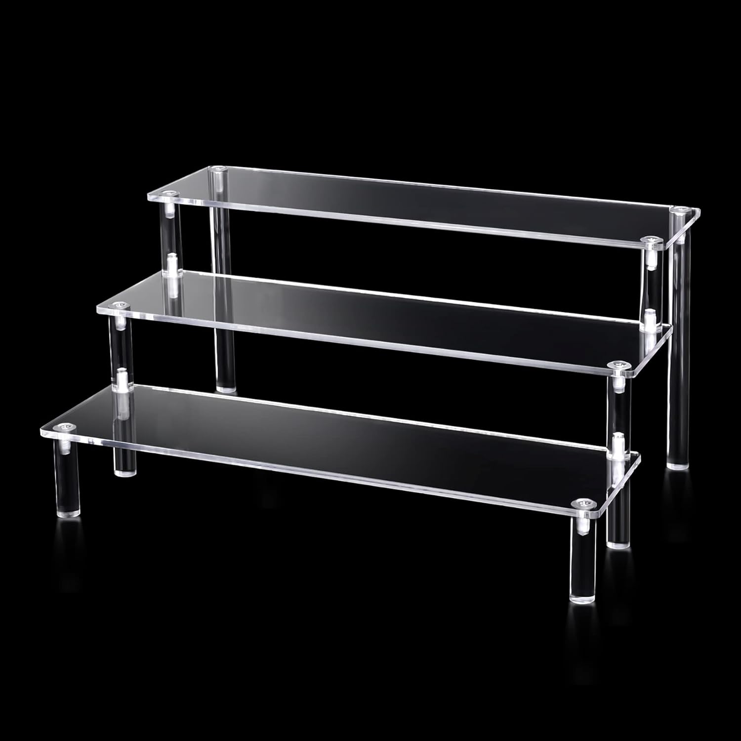 Sarmeley Acrylic Display Stand 3 Tier Acrylic Display Risers Display ...
