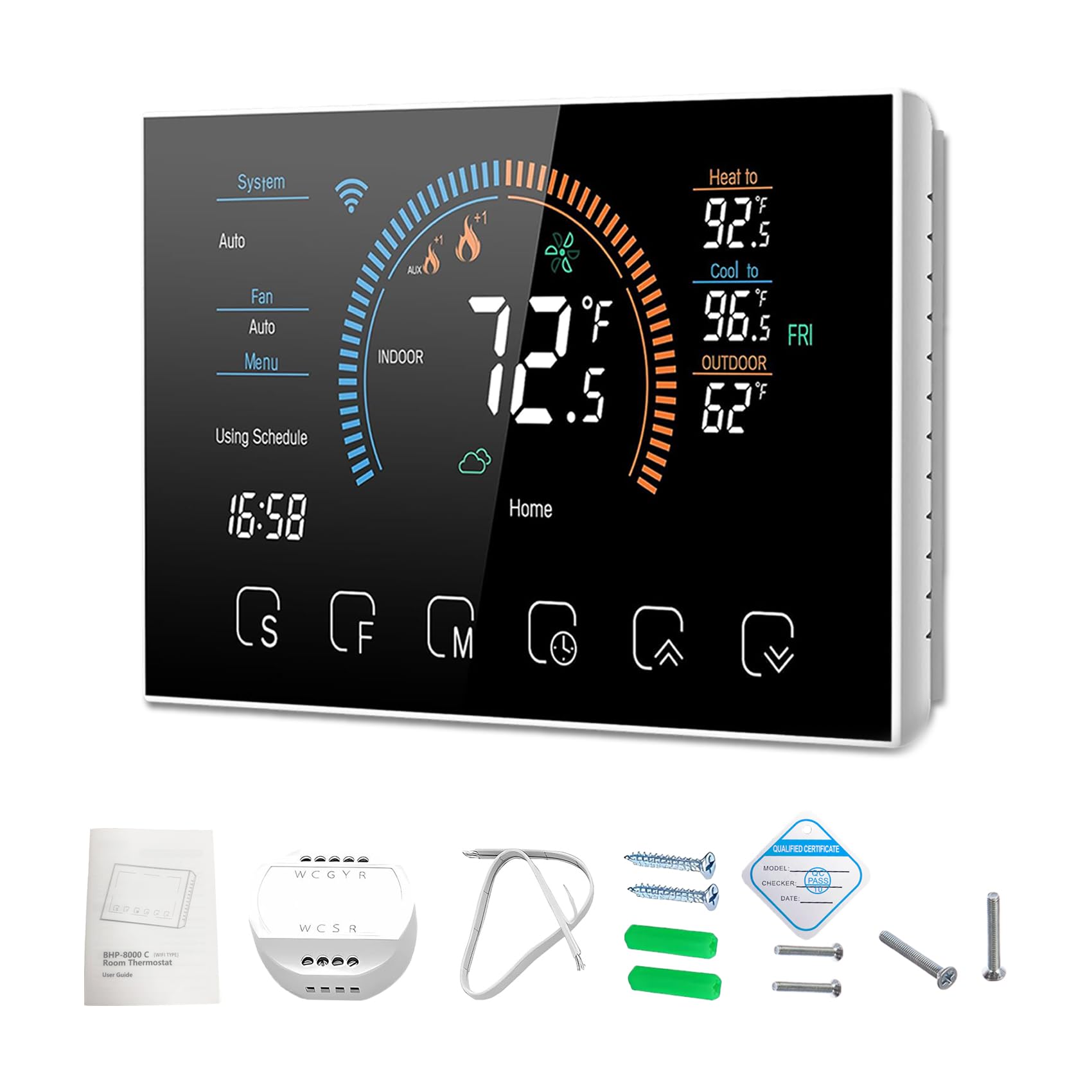 Snapklik.com : Smart Thermostat For Home WiFi, Programmable Thermostat ...