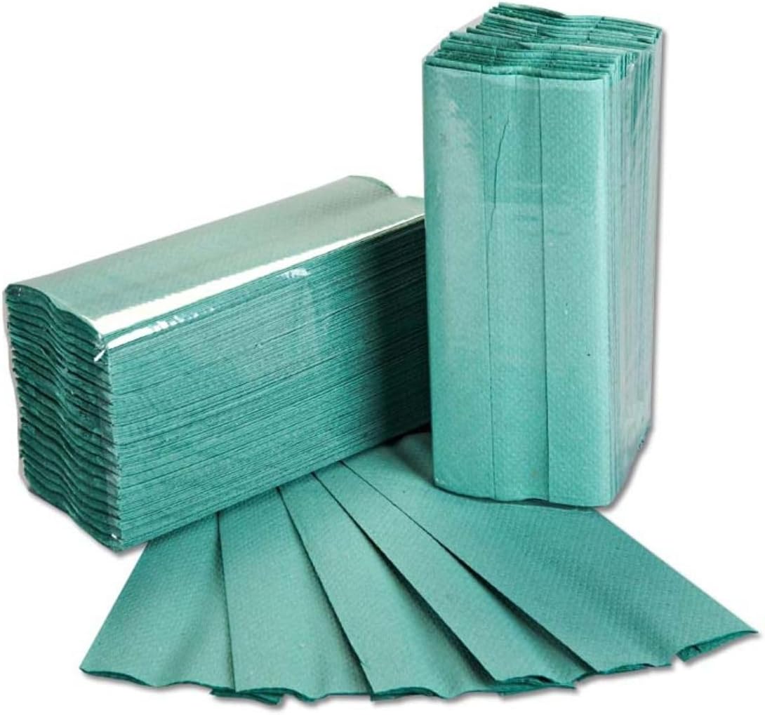 C Fold Paper Hand Towels | Green | 1-Ply | 176 Sheets per Sleeve ...