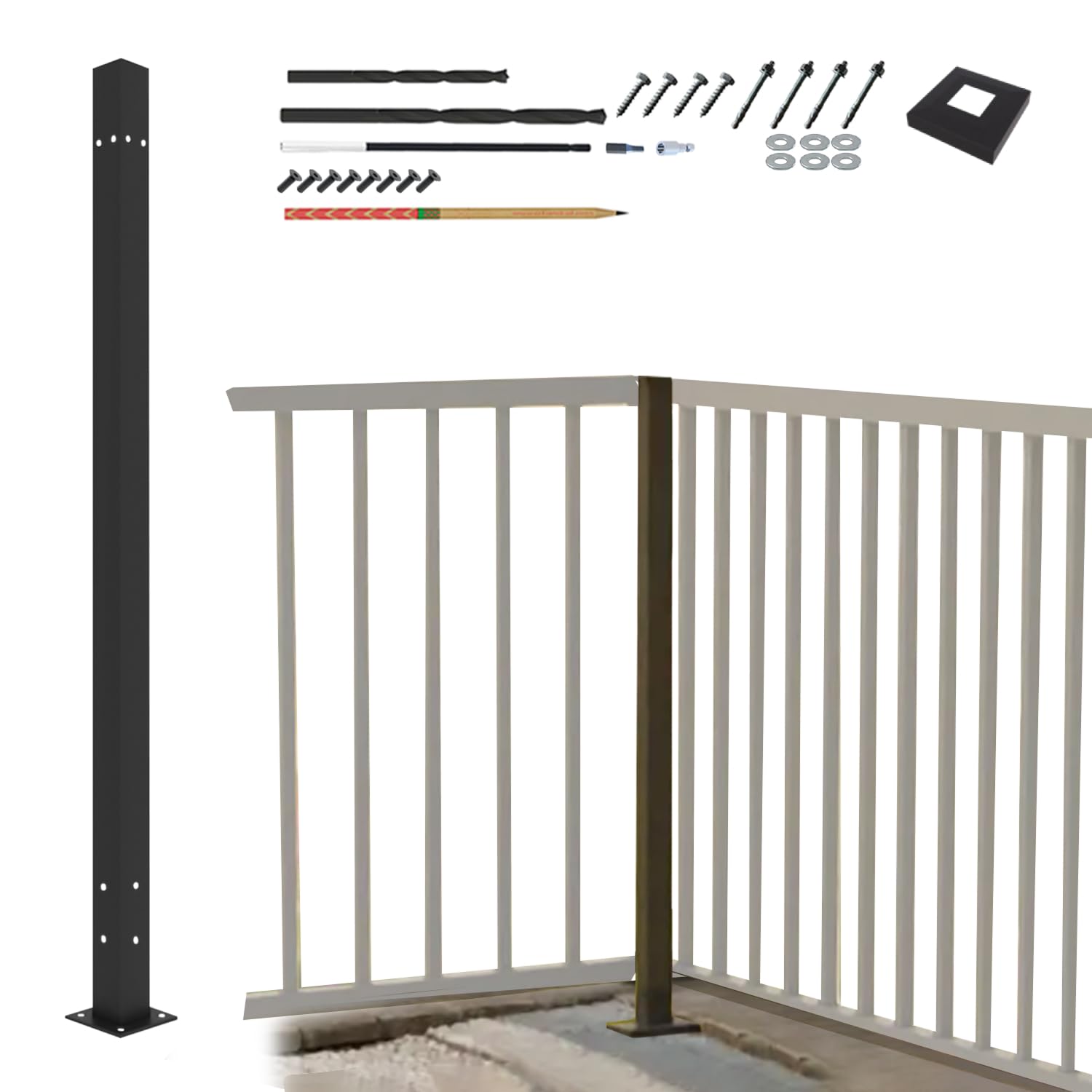 Snapklik.com : CR Fence & Rail V3 (ONLY) Top Rail Guard Rail Corner ...